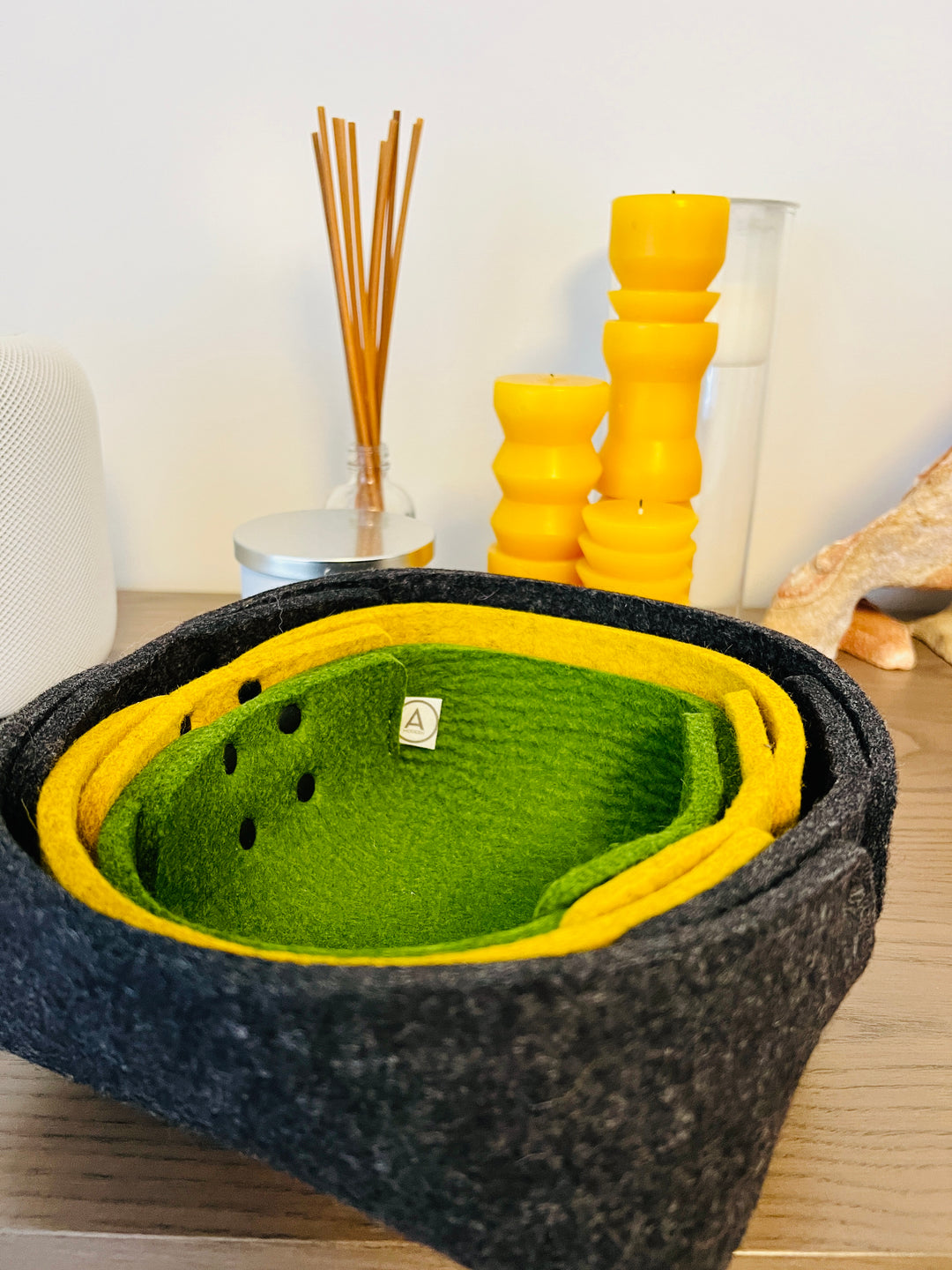 Large Wool Felt Bowl – AudreyModern