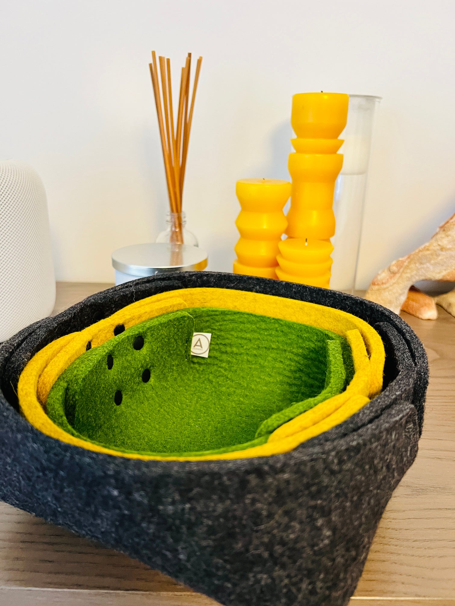 Large Wool Felt Bowl – AudreyModern